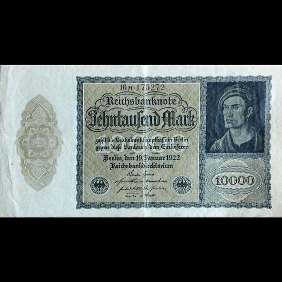 Other | German Vampire Notes 1000 Mark Banknote 1922 Post Ww1 Germany ...